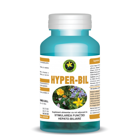 Hyper-Bil, 60 cps, Hypericum Plant freeshipping - Tratamente Fulga
